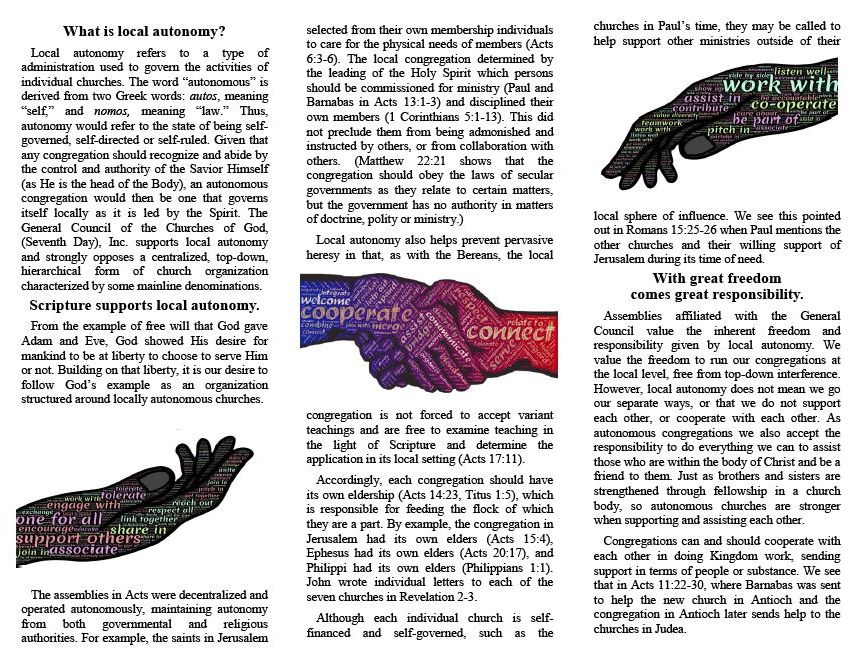 General Council :: Independently Working Together - ACTSforGod.org ...