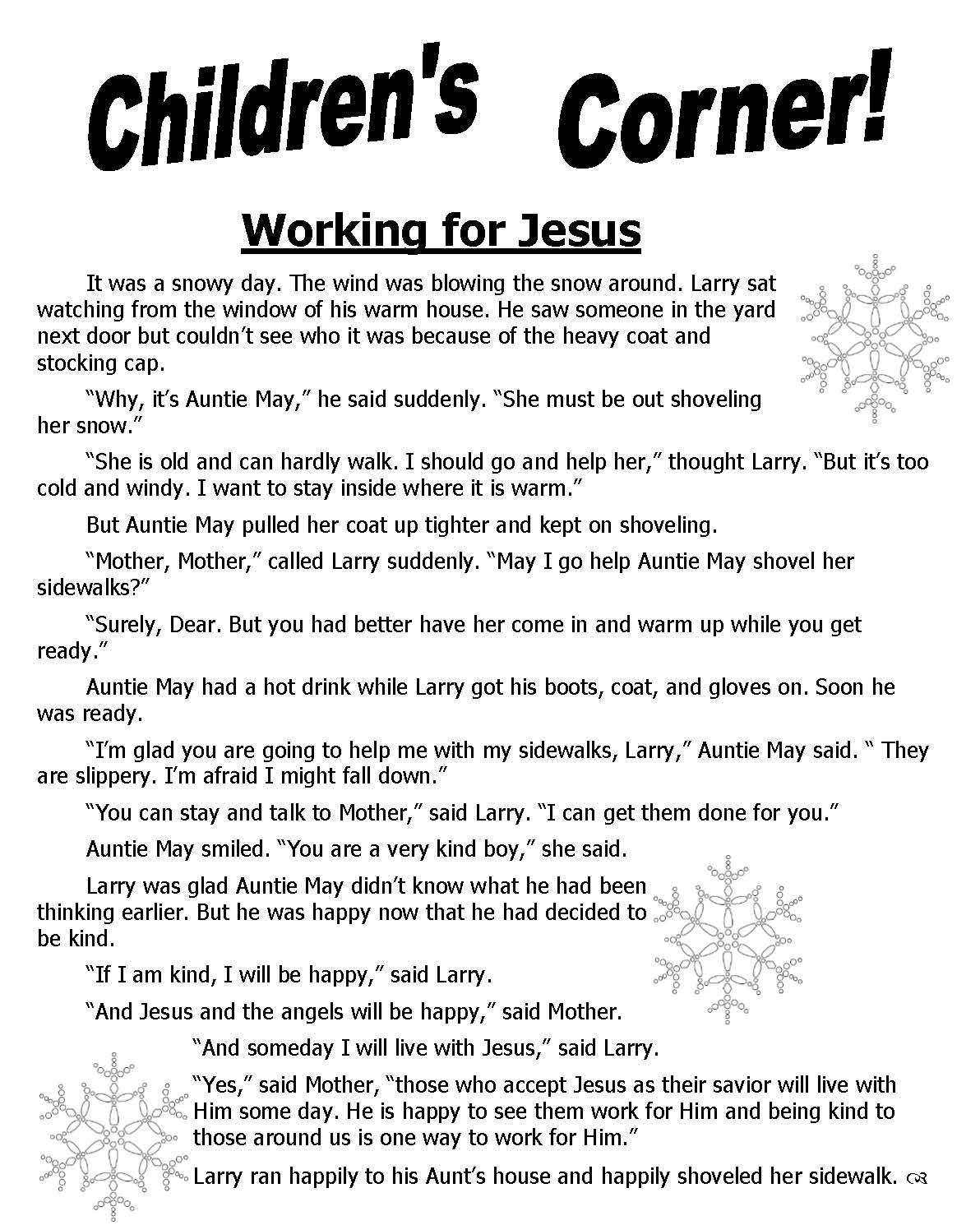Working for Jesus – General Council Churches of God, (Seventh Day), Inc